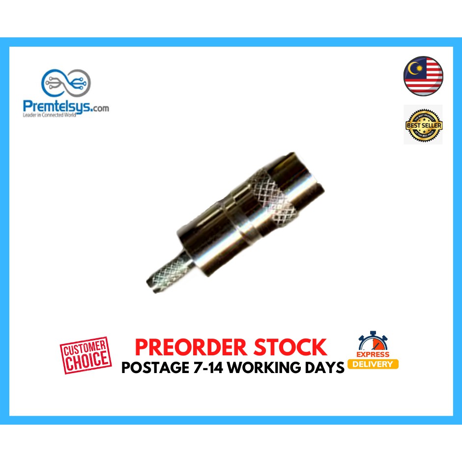 BT43 Straight Female Crimp Coaxial Connector (1pieces) | Shopee Malaysia
