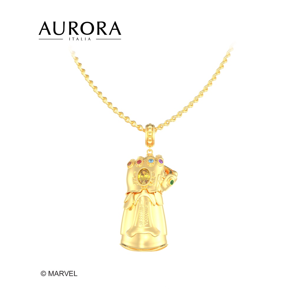 MARVEL X AURORA ITALIA Infinity Gauntlet Pendant 925 Sterling Silver ...