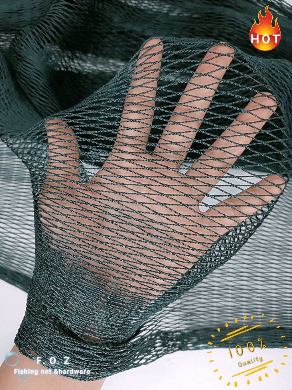 Jaring Pukat Nilon 250/9 x 1" x 600MD Hijau | Jaring Udang Ikan | Pukat ...