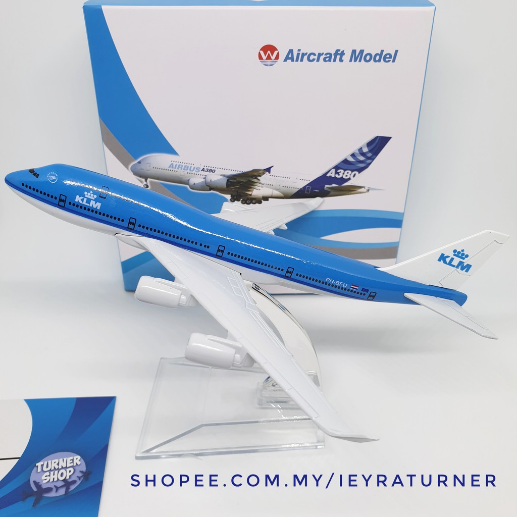 KLM Royal Dutch Boeing 747 Aircraft Model 16cm Die-cast Metal Airplane ...