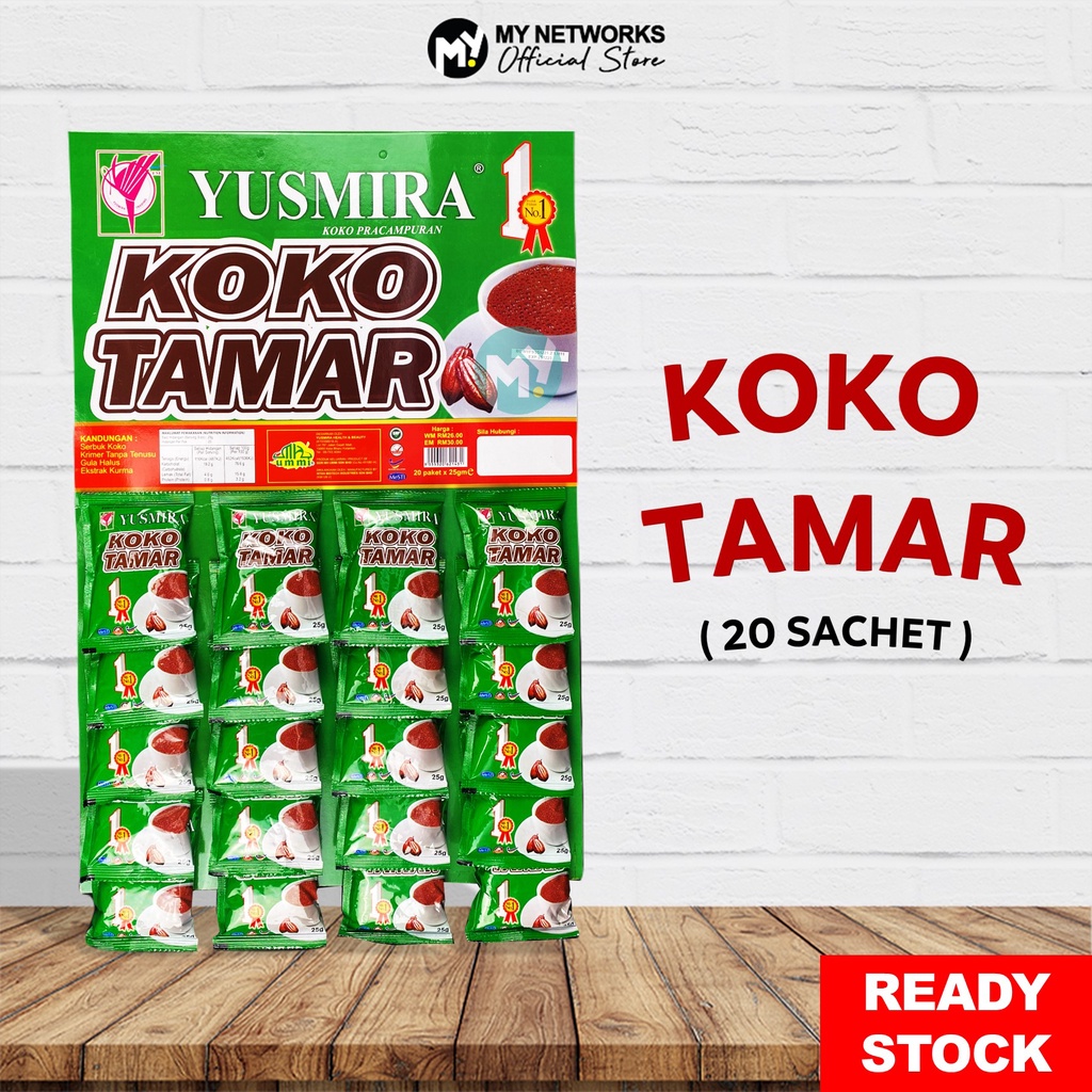 🔥𝗢𝗥𝗜𝗚𝗜𝗡𝗔𝗟 🇲🇾 | YUSMIRA KOPI PAPAN 20 SACHET | KOPI PAPAN YUSMIRA ...