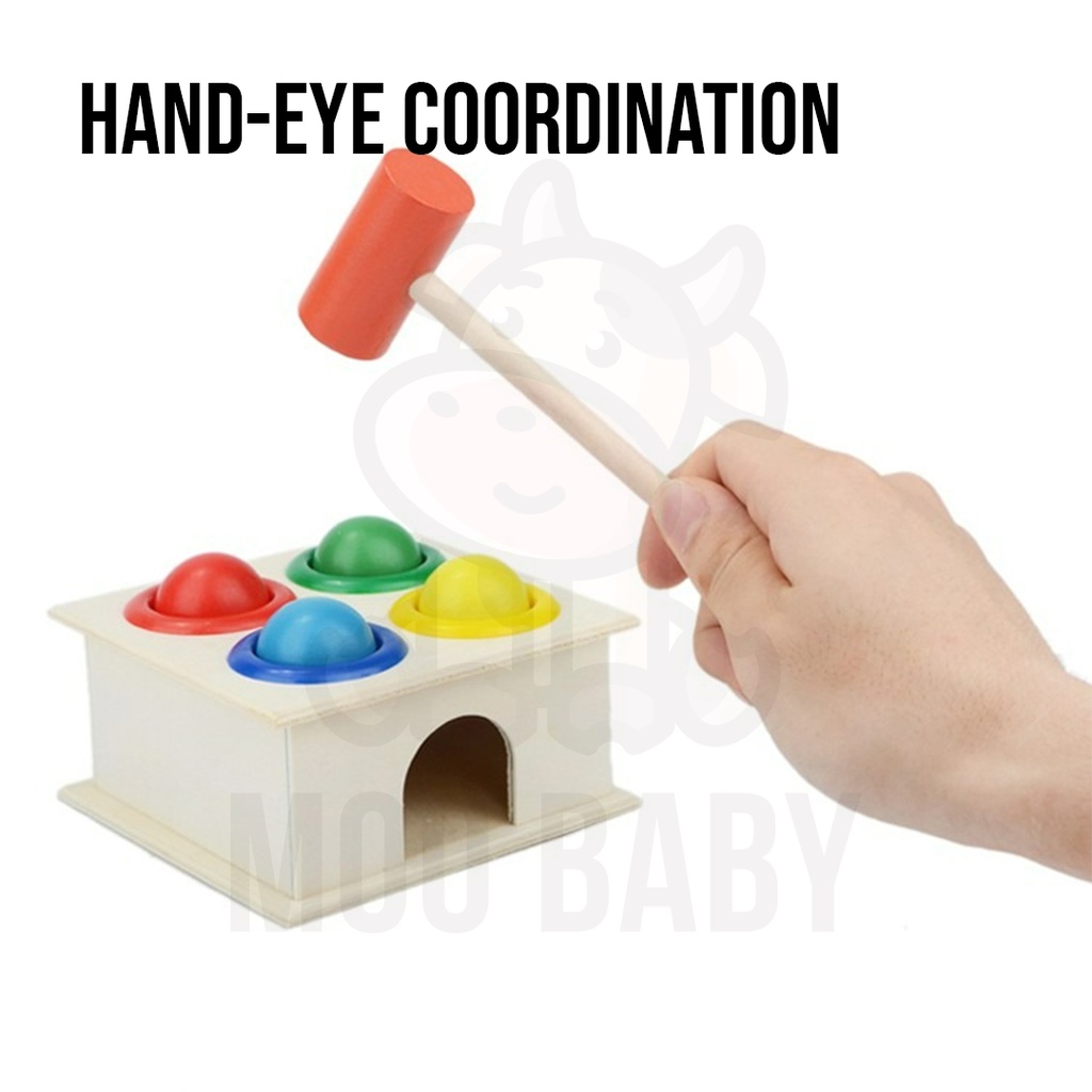 Moo Baby Toy Hammer Toy Wooden Toys Educational Toys for Kids ...