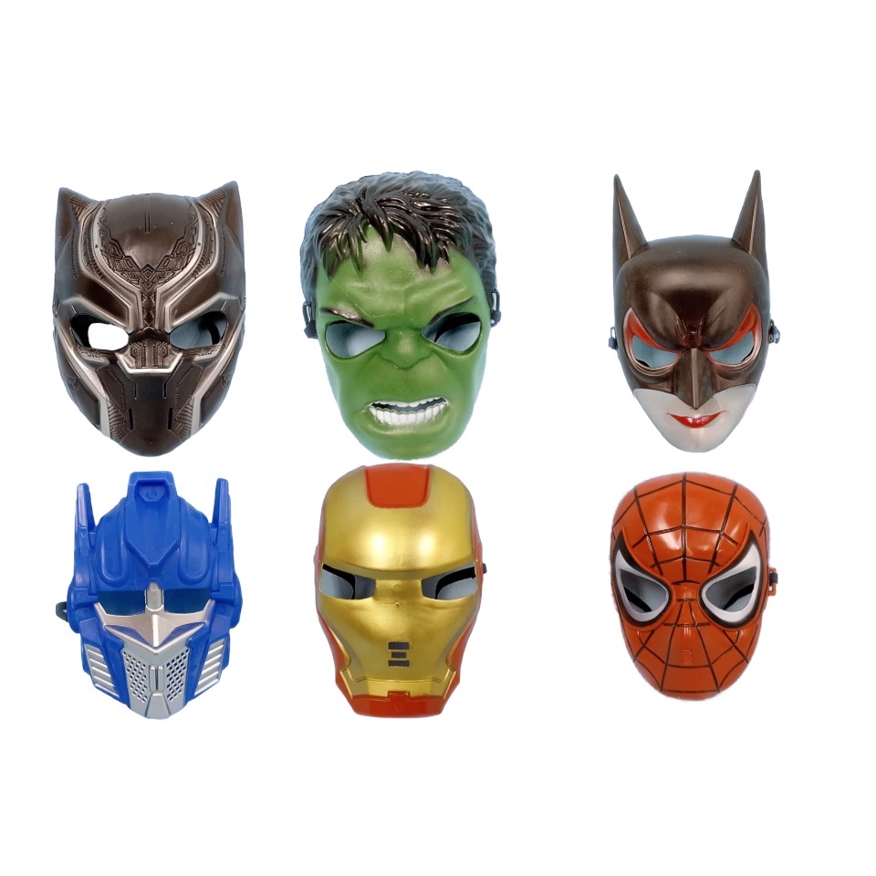 super hero birthday party cosplay cartoon facemask/topeng mainan kanak ...