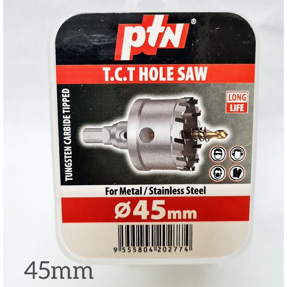 PTN TCT Hole Saw Premium Quality Tungsten Carbide Tipped For Metal And ...