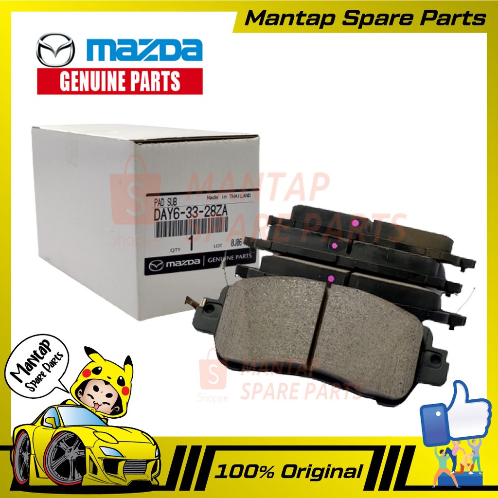 MAZDA GENUINE PARTS AUTOMOTIVE FRONT BRAKE PAD MAZDA 2 SKYACTIV ...
