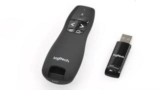 Logitech R400 Wireless Presentation Remote, 2.4 GHz, USB-Receiver, Red ...