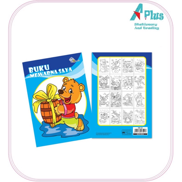 Colouring Book Buku Mewarna 16 Pages 16 Muka Surat A5 Size | Shopee ...