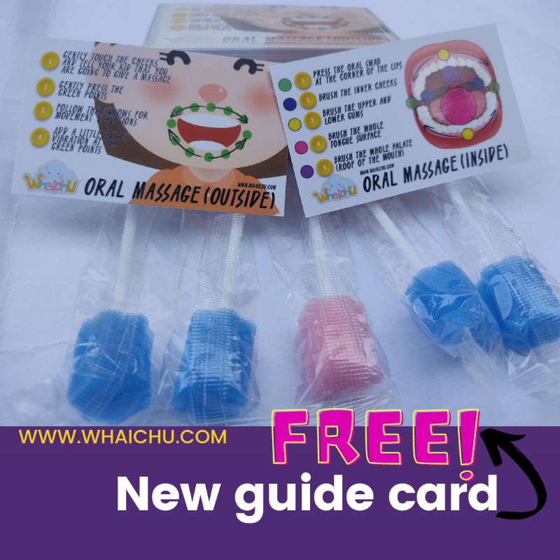 Oral swab Sensory brush toothette [5pcs/set] for mouth with free guide ...