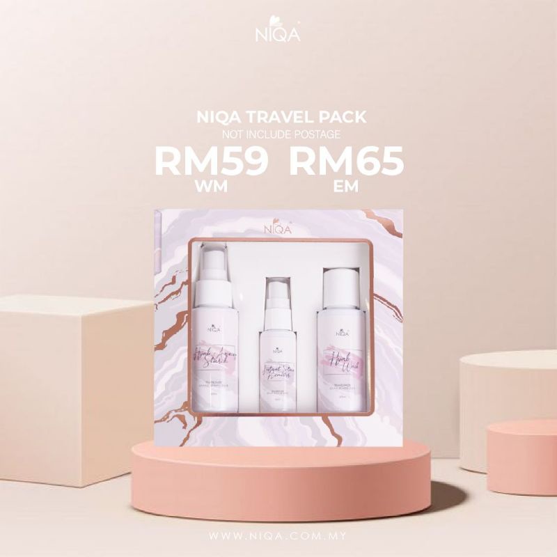 (READY STOCK) TRAVEL PACK NIQA HIJAB WASH,NIQA HIJAB AWNING STARCH ...