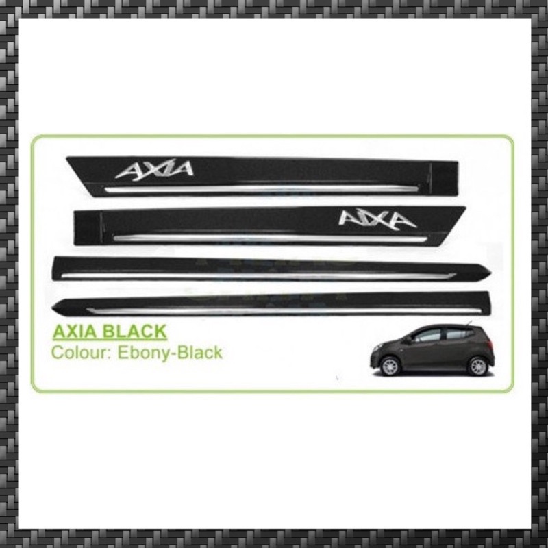 Perodua AXIA Side Door Moulding Protector Panel With Painting & Emblem ...