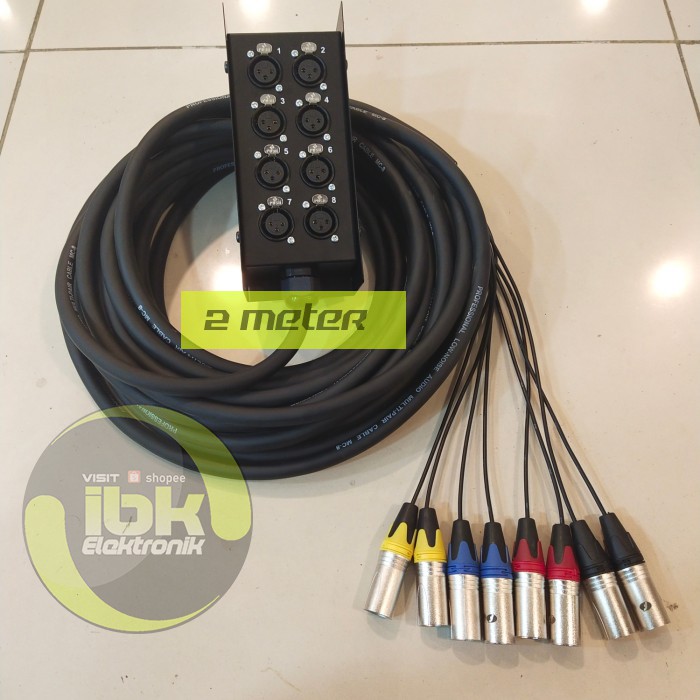 Complete 8ch Snake Cable + Stage Box STX Brand Length 2 Meters | Shopee ...