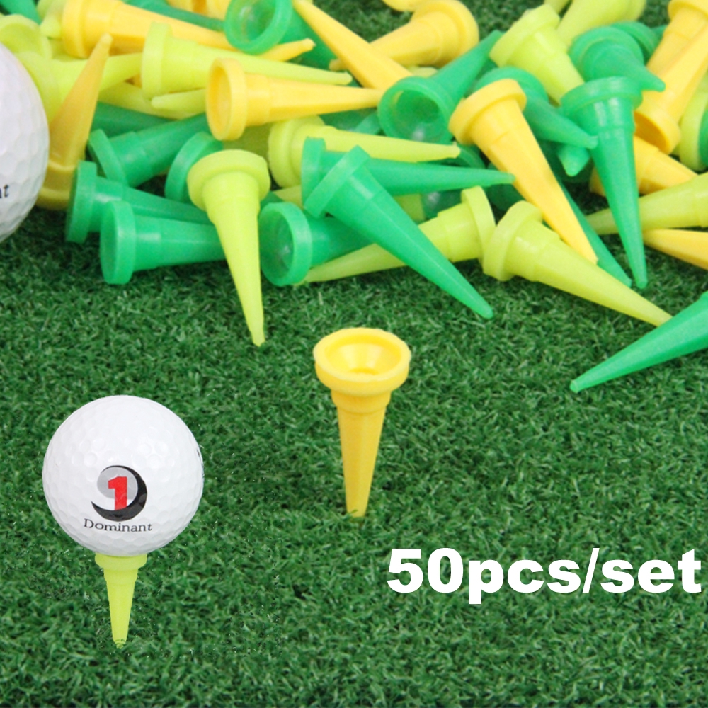 50Pcs/Set HDPE Plastic Golf Training Tees Club Driving Range Hitting ...