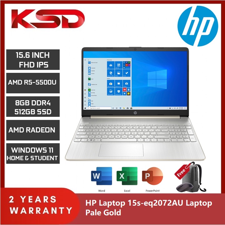 HP Laptop 15s-eq2072AU/467R5PA Laptop Pale gold (15IN FHD/AMD Ryzen 5 ...