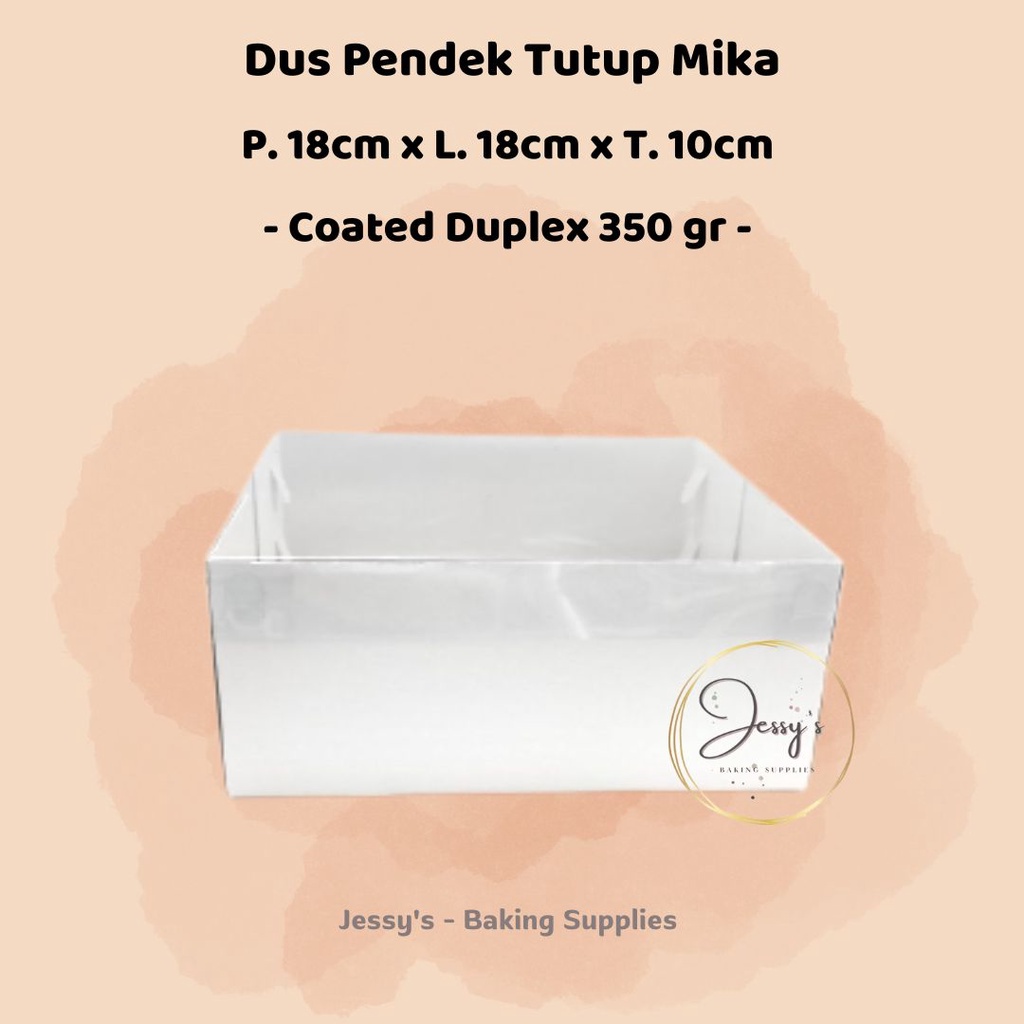 PUTIH Mika Tall Cake Box Box 18 x 18 x 10 (Plain White) | Shopee Malaysia