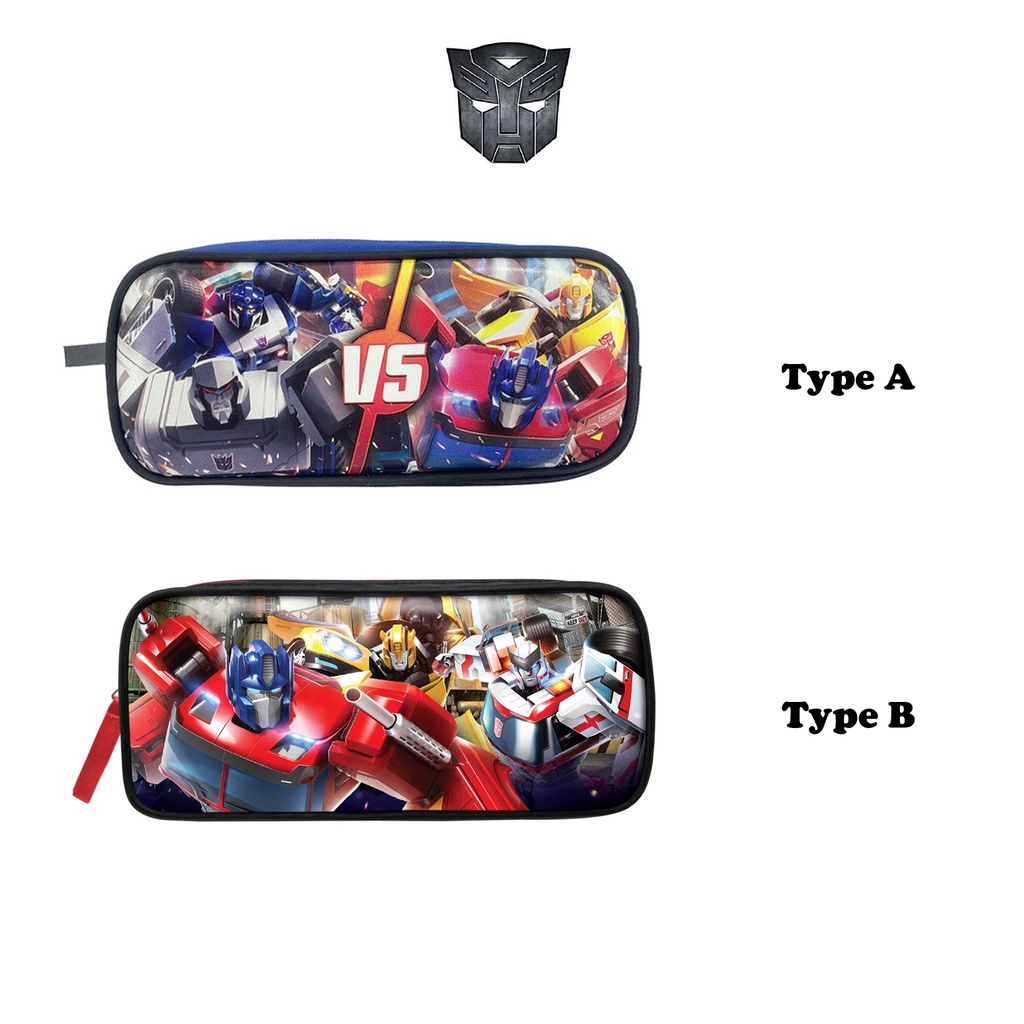 Transformers Pencil Bag With Zip Compartment / Bekas Pensel / School ...