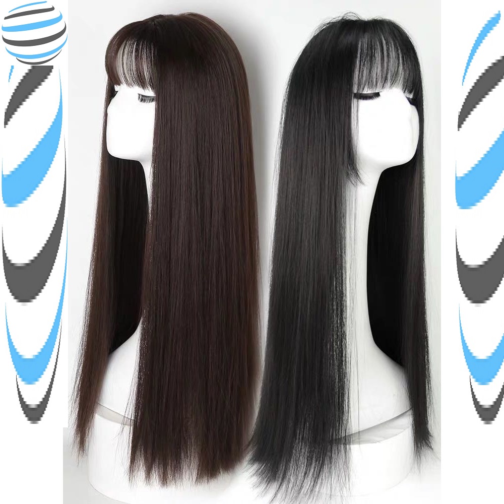 rambut palsu panjang lurus wanita perempuan comel pelbagai warna ...