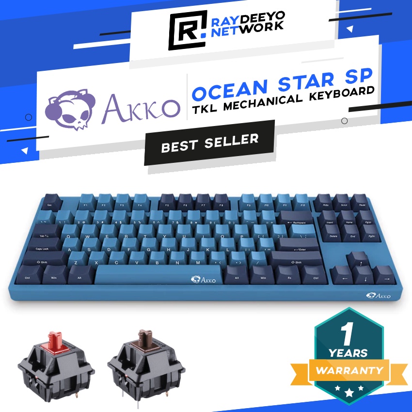 AKKO Ocean Star 3087 SP TKL Keyboard [TKL Layout/Type-C] | Shopee Malaysia