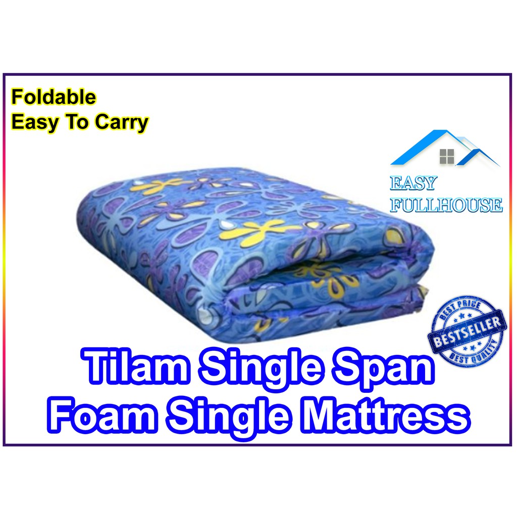 Foldable Single Mattress / Tilam Single Span/ Tilam Bujang Lelong ...