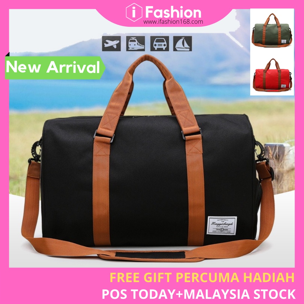 iFASHION 1356 READY STOCK Fashion Casual Travel Duffel Luggage Gym ...