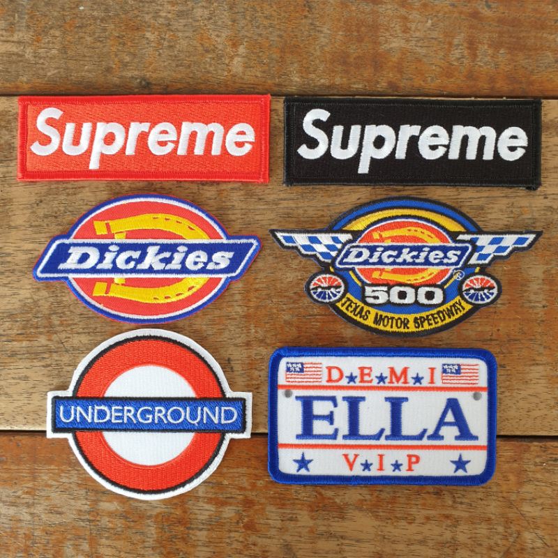 Supreme / Dickies / Underground / Ella embroidery patches (Ready Stock ...