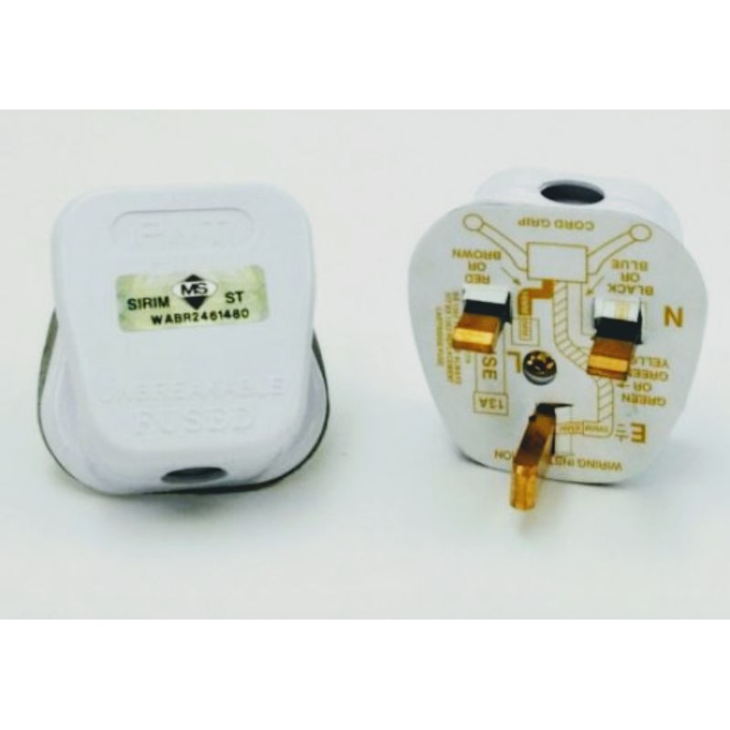 13A sirim 3 pin plug top / MK 13A 3 pin plug top | Shopee Malaysia