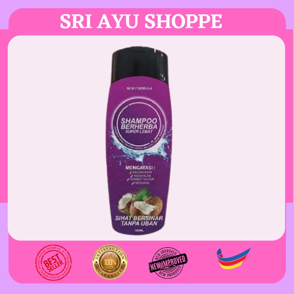 Shampoo Berherba Super Lebat Mengatasi Masalah Kelemumur,Kegatalan ...