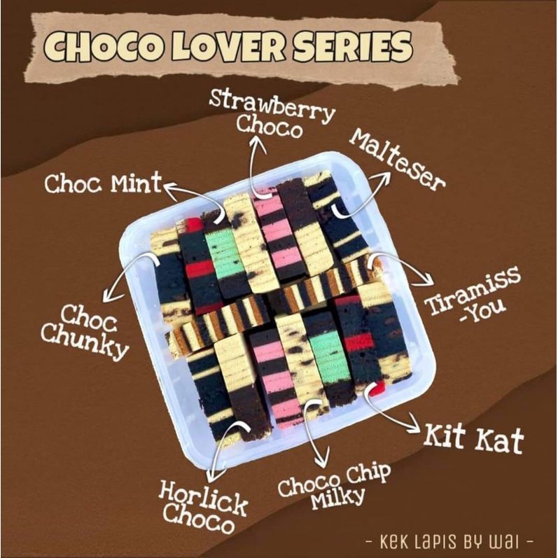 READY STOCK!! CHOCO LOVER MIXPACK READY TO EAT (KEK LAPIS BY WAI) | Shopee Malaysia