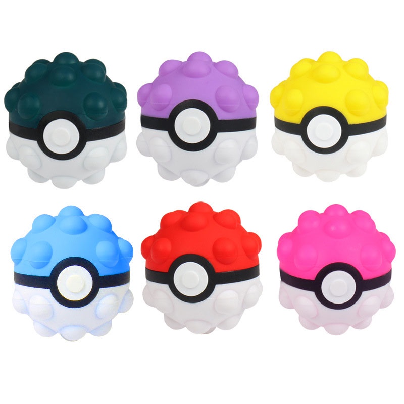 New 3D Pop It Fidget Toys Ball Pokemon Pikachu Pokeball Gameplay ...