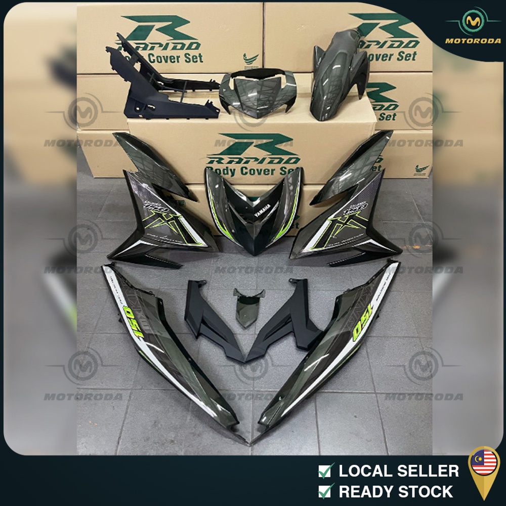 Rapido Cover Set Assembly Y15ZR V1 V2 MX King-150 (29) (Sticker Tanam) | Shopee Malaysia