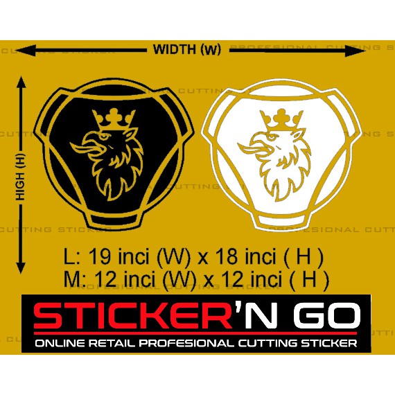 STICKER CUTTING DESIGN SCANIA DESIGN | Shopee Malaysia