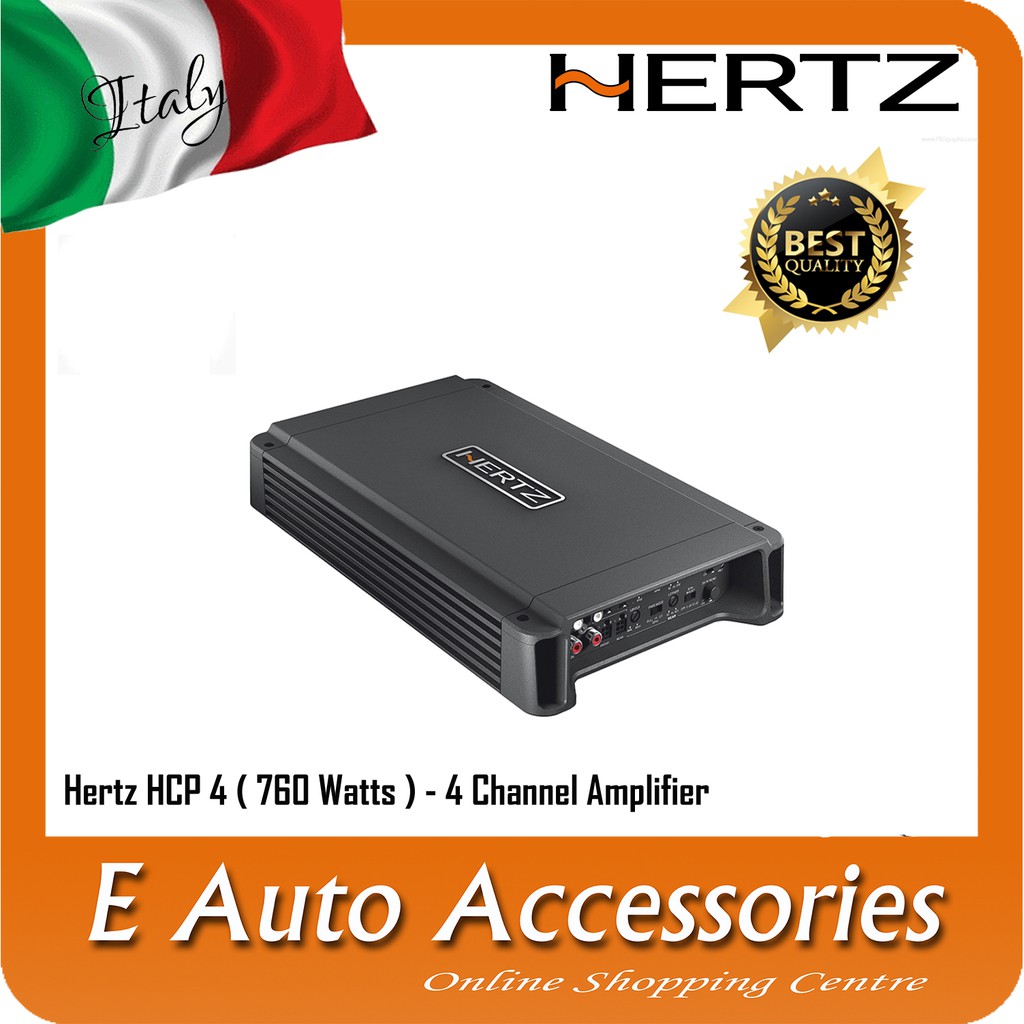 Hertz HCP 4 4-channel car amplifier — 65 watts RMS x 4 | Shopee Malaysia