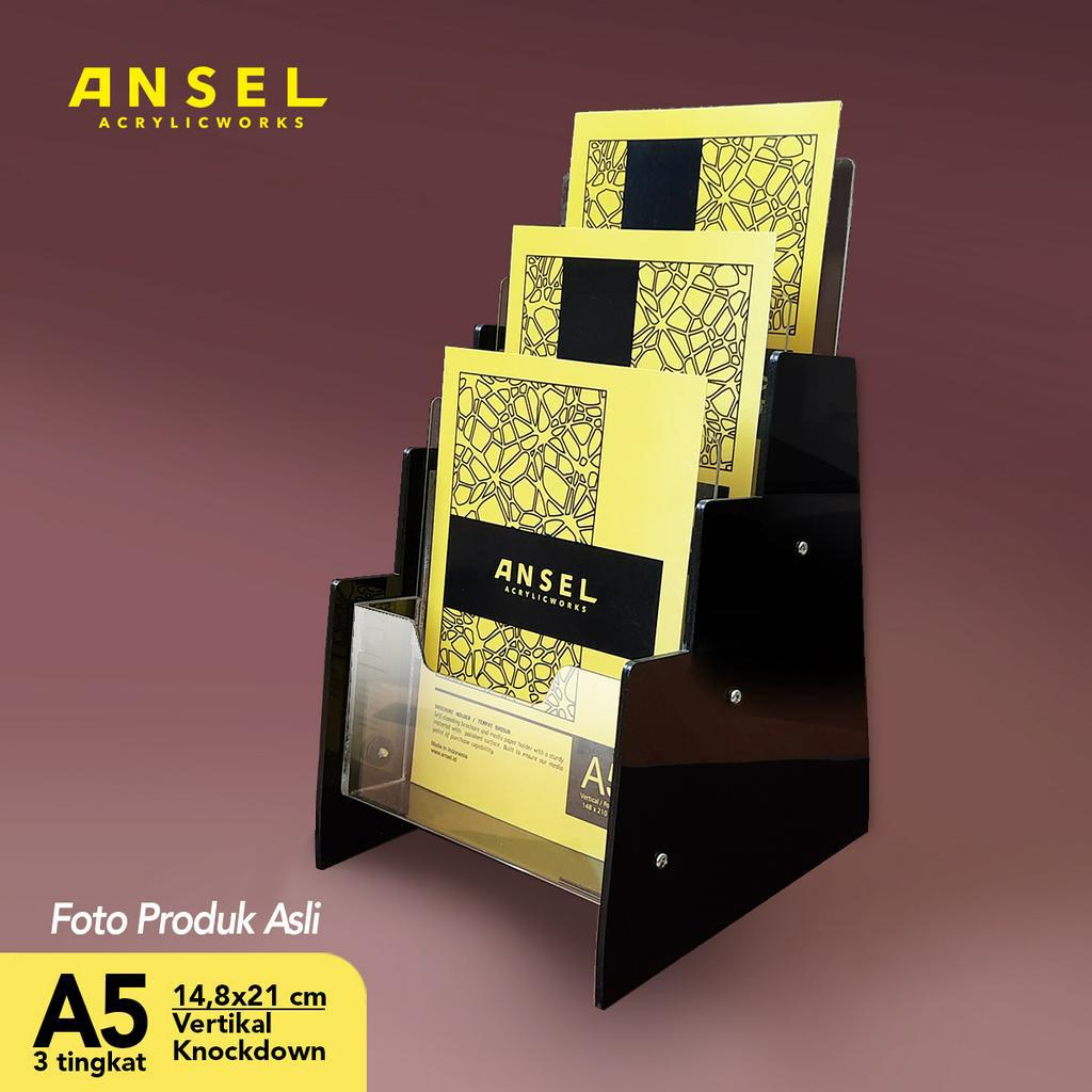 Ansel Acrylic Brochure Holder / Acrylic Flyer Holder - A5 Ver - Type C ...