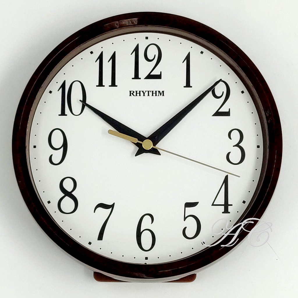 100% ORIGINAL RHYTHM Silent Analogue Wall Table Desk Clock (Jam Dinding ...