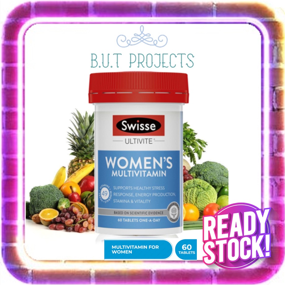 [100% IMPORT Date: 08/2026] Swisse 女性复合维生素 Women's Ultivite Multivitamin 60 Tablets (Made in ...