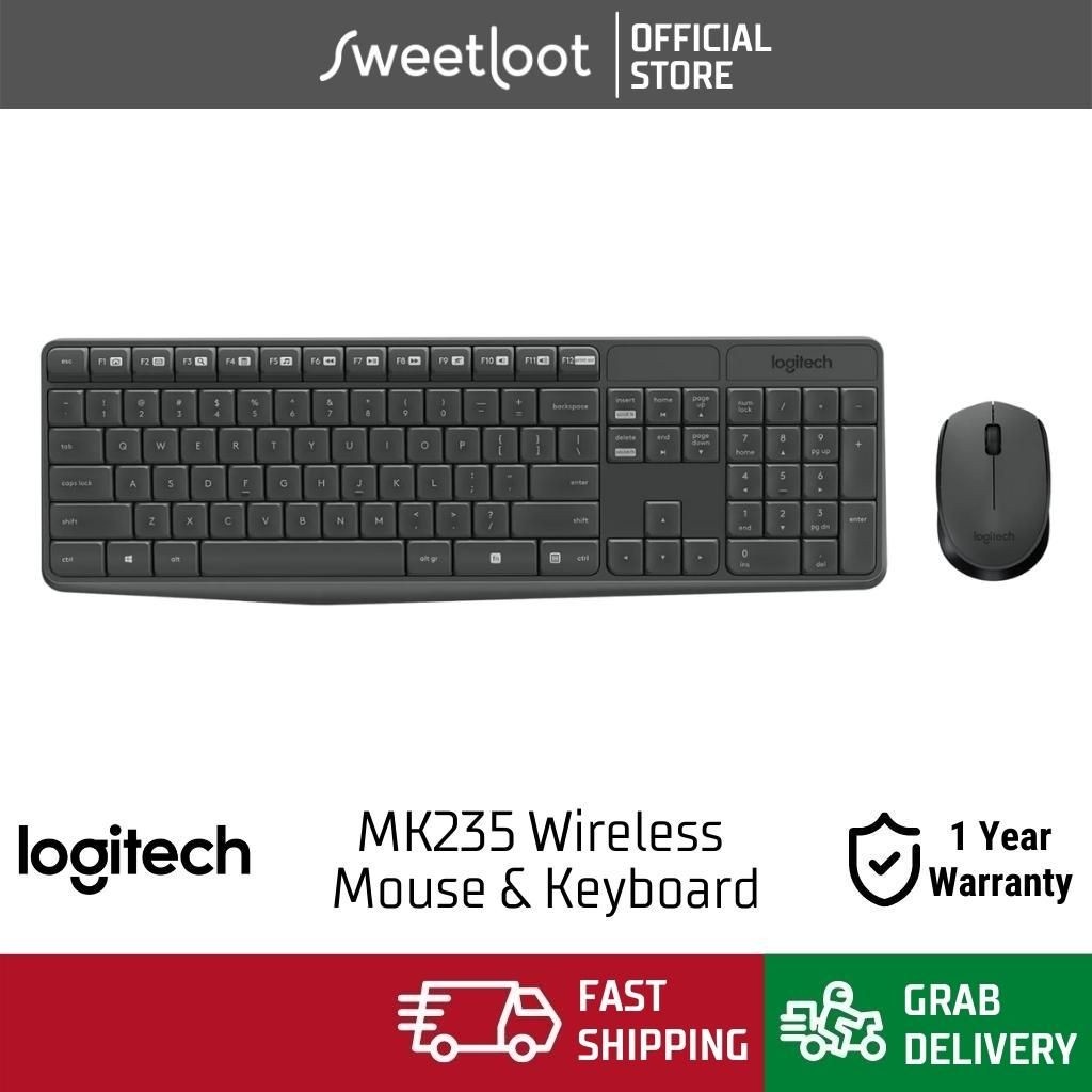 Logitech MK235 Durable Wireless Keyboard and Mouse Combo | Shopee Malaysia