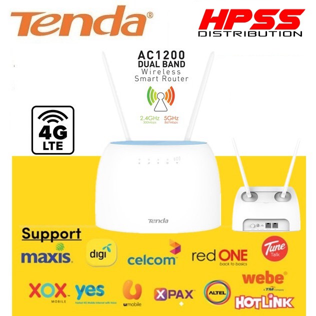 TENDA 4G06 4G680 / 4G09 / 4G180 4G185 4G LTE Wireless WiFi 4G Modem ...
