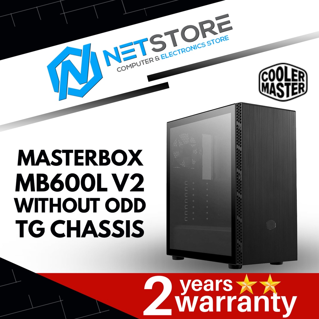 COOLER MASTER MASTERBOX MB600L V2 WITHOUT ODD TG CHASSIS - MB600L2-KGNN ...