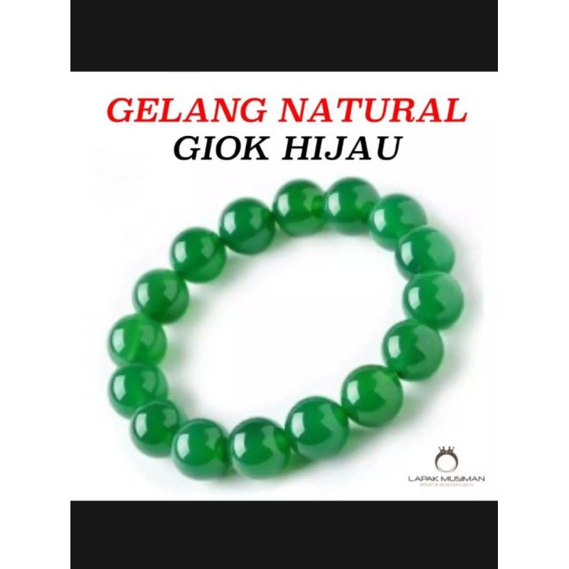 HIJAU Natural GREEN JADE BRACELET. | Shopee Malaysia