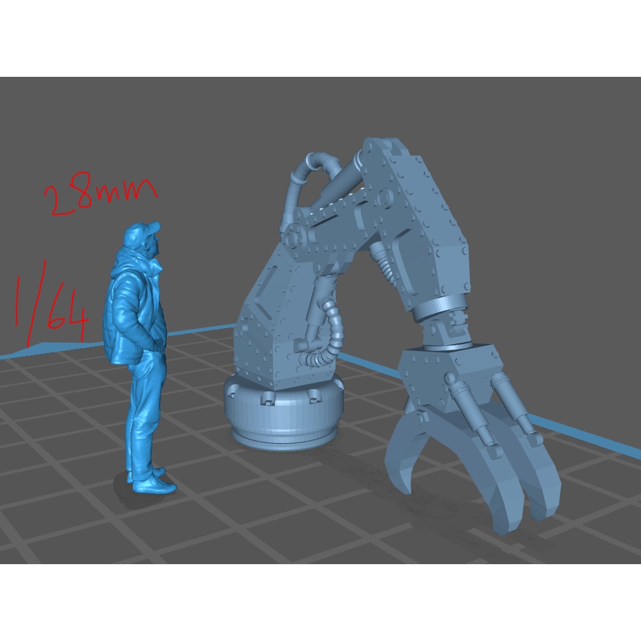 Claw /robotic arm/ scifi diorama miniature custom scale various size ...