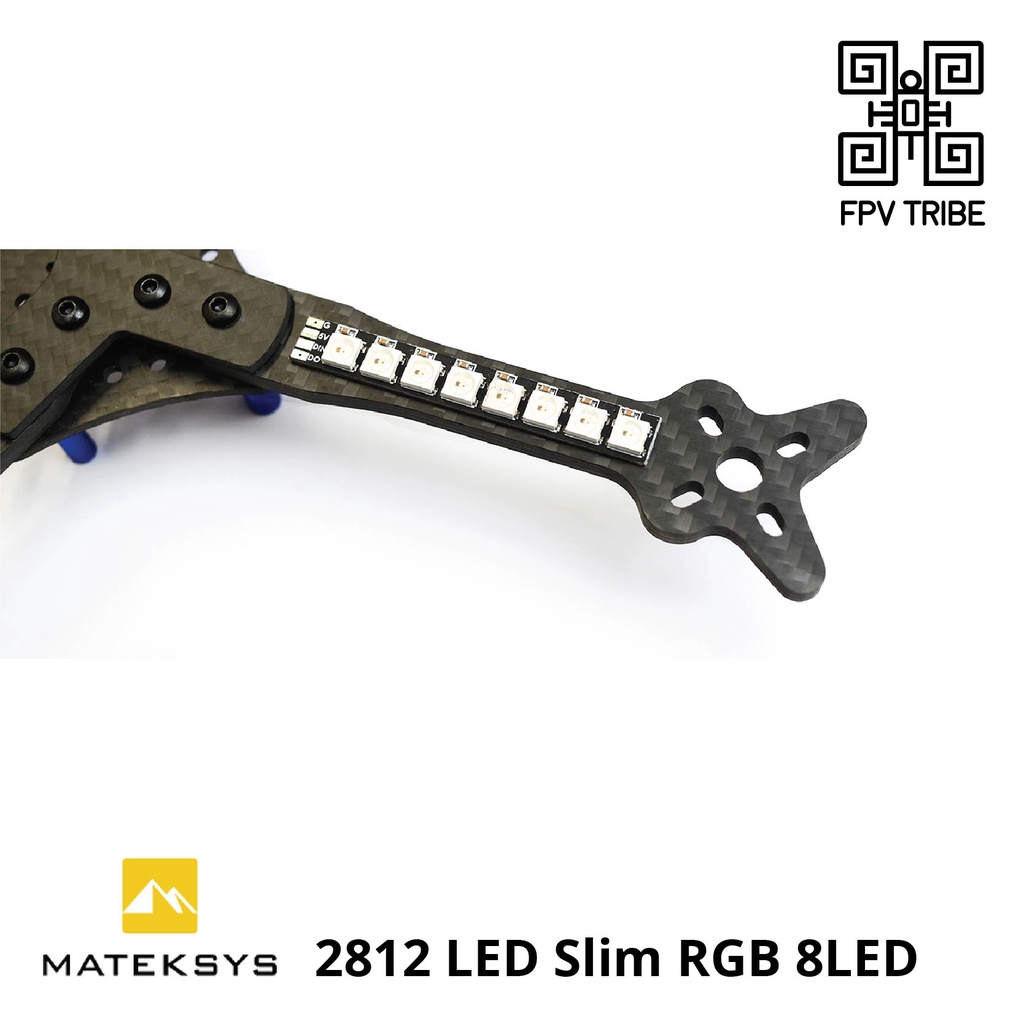 [2 Pieces] MatekSys 2812 Matek LED STRIP, Slim RGB 8LED Betaflight iNav ...