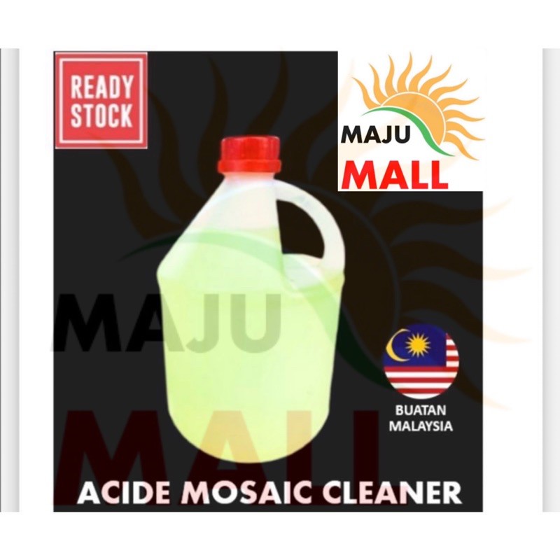 3Liter Mosaic Cleaner Acide for Cement, Mosaic Tiles, Floor, Wall ...