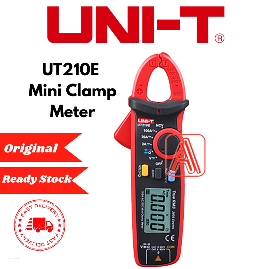 UNI-T UT210E Ac Dc 600V / Ac Dc 100A Mini Digital Clamp Meter ...
