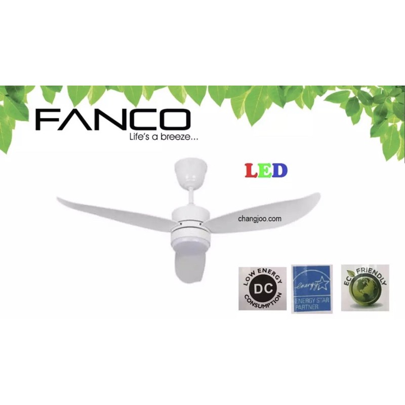 FANCO Velocity 1320 ( white ) 46” Ceiling Fan | Shopee Malaysia