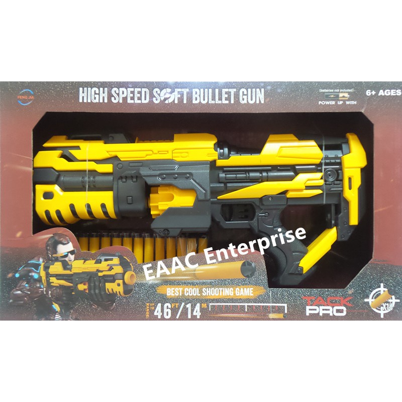High Speed Soft Bullets Shooting Gun Free 14 Darts Range 14m/40ft ...