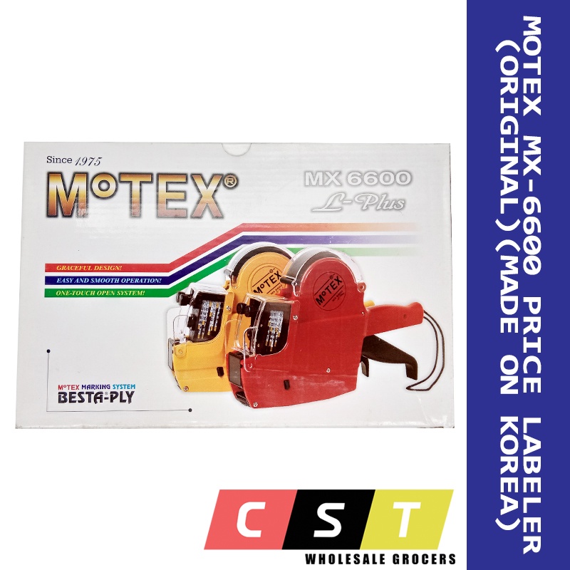 MOTEX MX6600 Price Labeller (Original) (Made in Korea) FOC lnk Roller ...