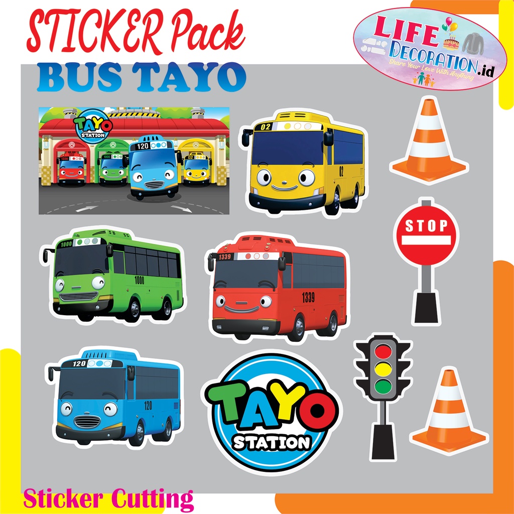 Tayo BUS STICKER/TAYO STICKER PACK | Shopee Malaysia