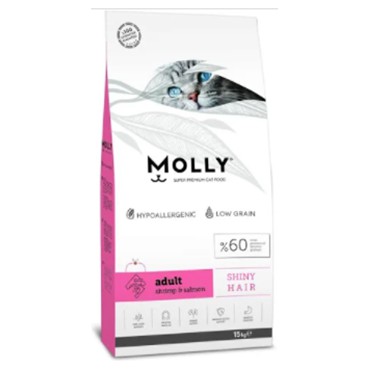 Molly Super Premium Cat Dry Food (Shiny Hair) 15kg / Makanan Kerin ...