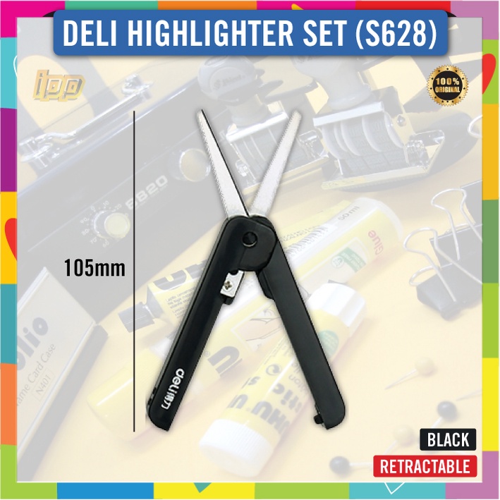 Deli Portable Retractable Scissor / Pocket Scissor (6072) | Shopee Malaysia