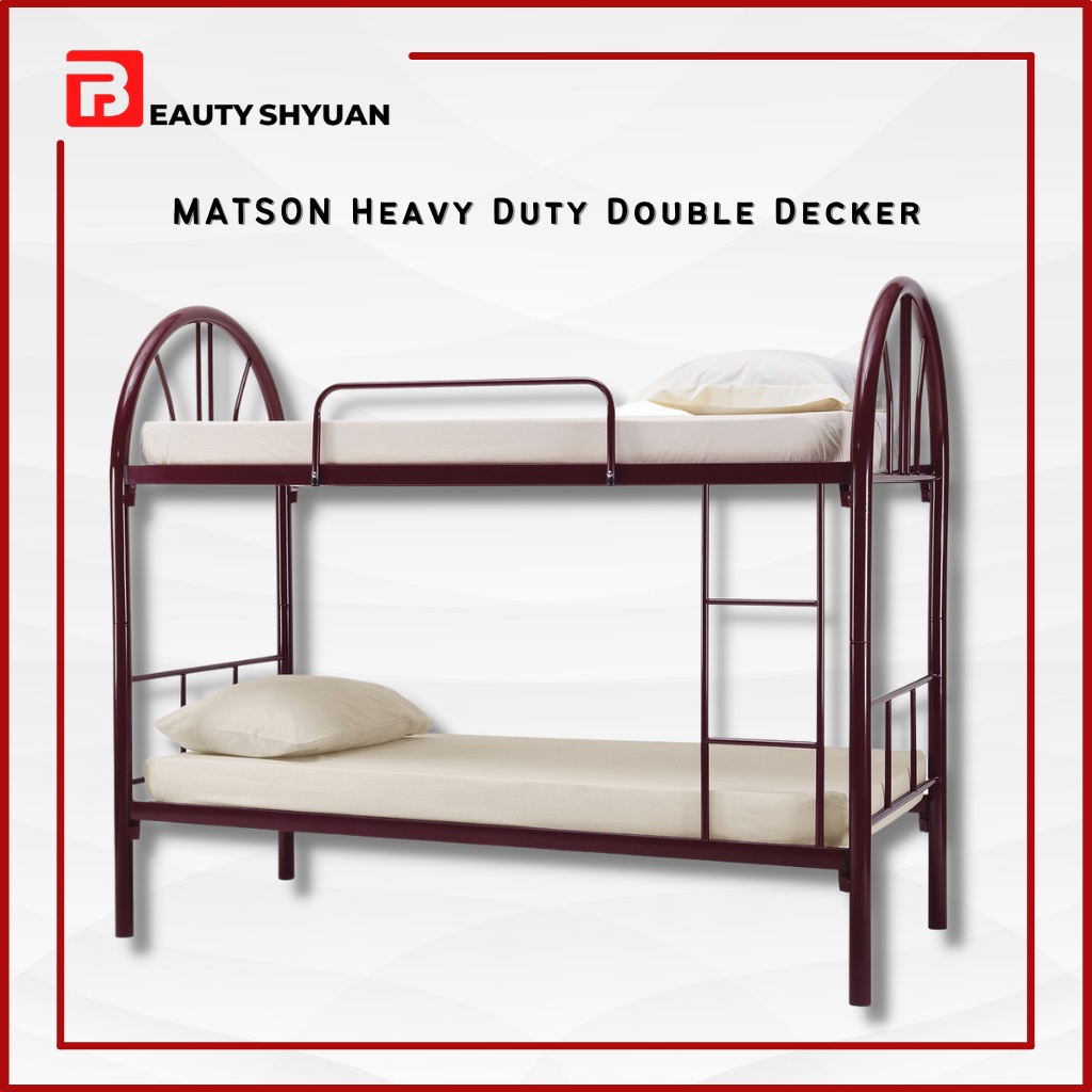 MATSON Double Decker Bed Frame Single Bed Frame Katil Single Double Bed ...