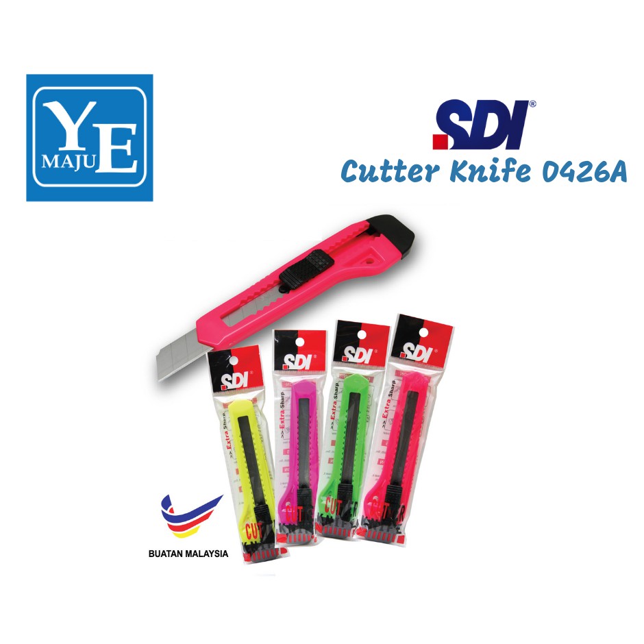 SDI Cutter Knife - Suitable for School & Office Use (0411A/0426A ...